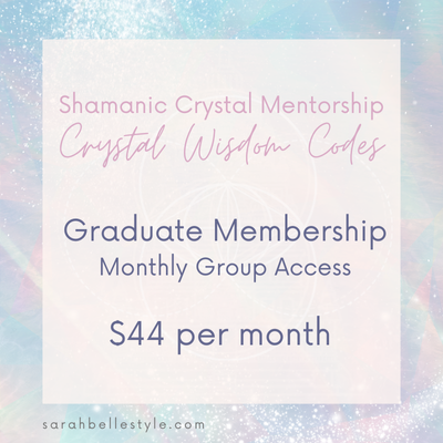 Sarah Belle Crystal Wisdom Codes - Graduate Membership