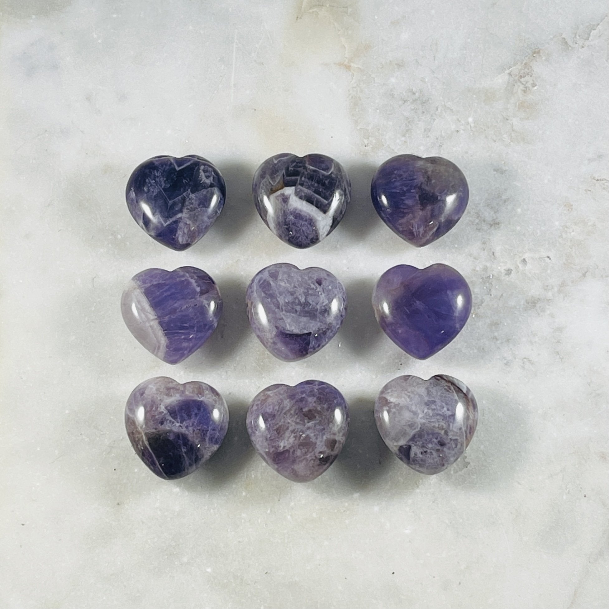 Chevron Amethyst Heart Sarah Belle